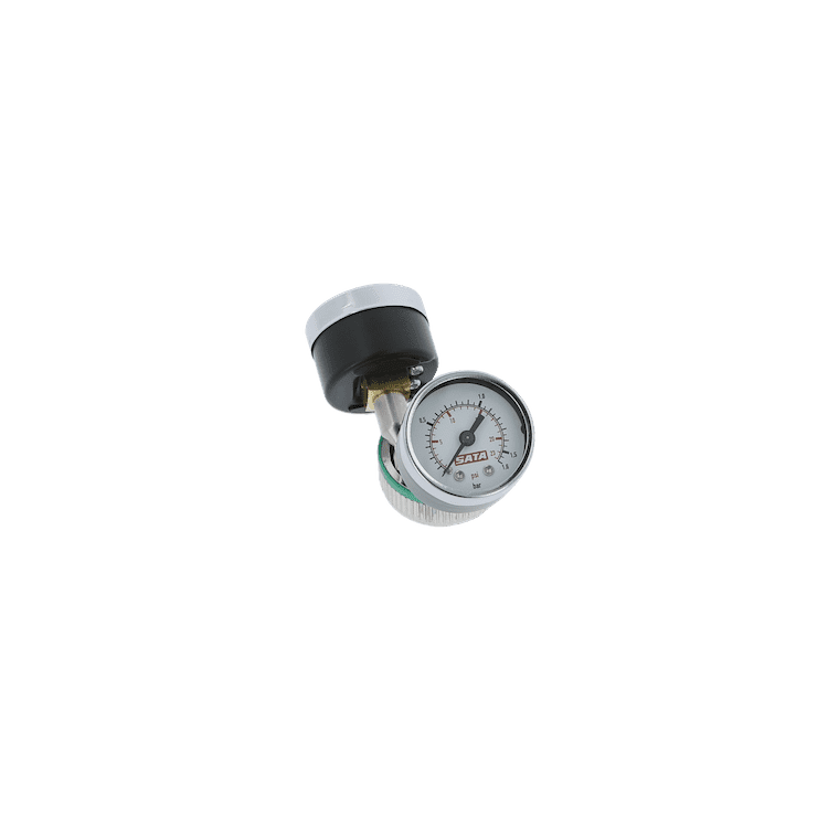 SATA Prüfluftdüse 0,8 - 1,0 mit 2 Manometern, kpl. [für SATAjet 3000 A ...